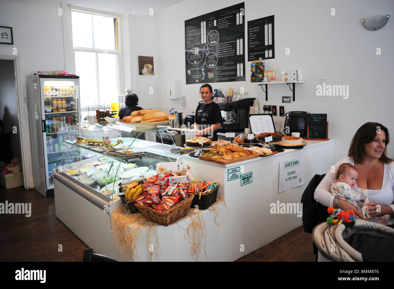 London, England, Interior, English Coffee Shop, Café, Kaffinn, SW6 ...