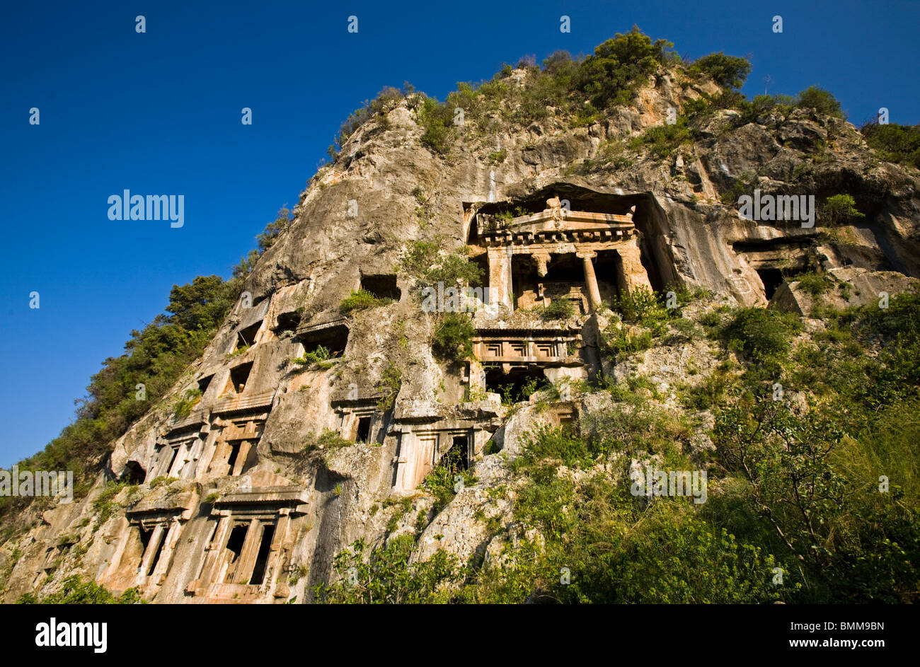 Turkey, Asia Minor, Fethiye Telmessos village, rocky tomb Stock Photo ...