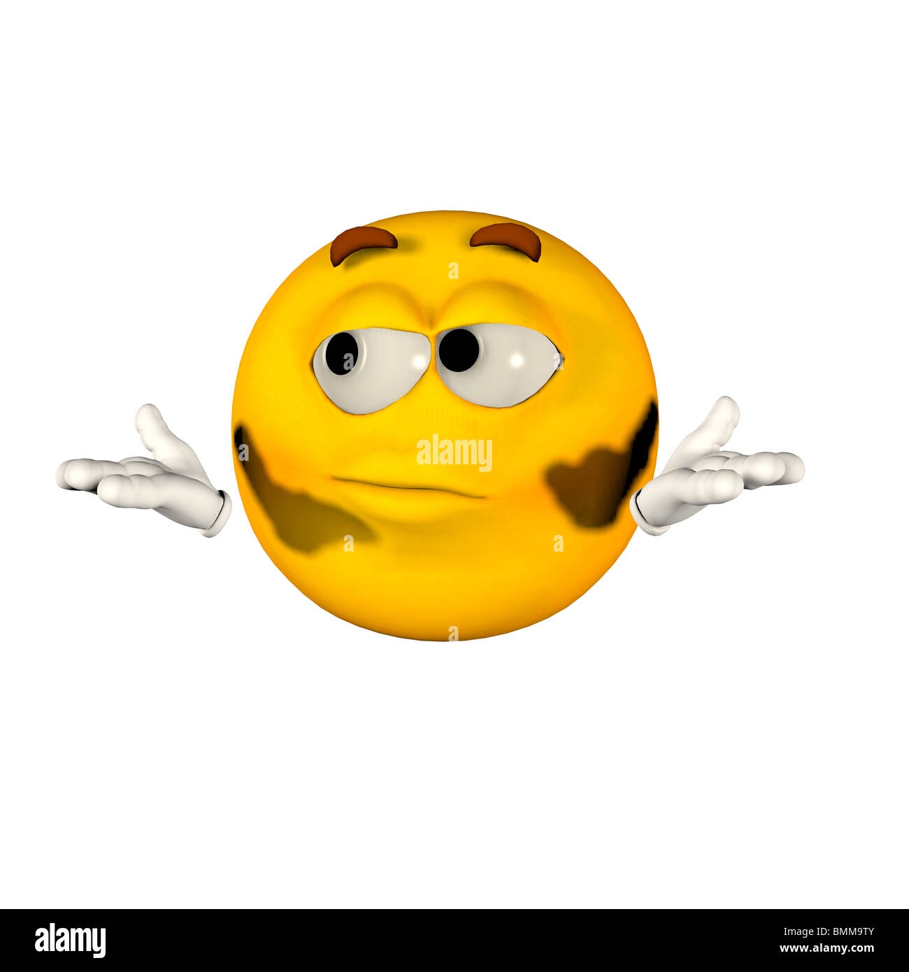 Emoticon Graphic Illustration depicting "Don't Know Stock Photo - Alamy