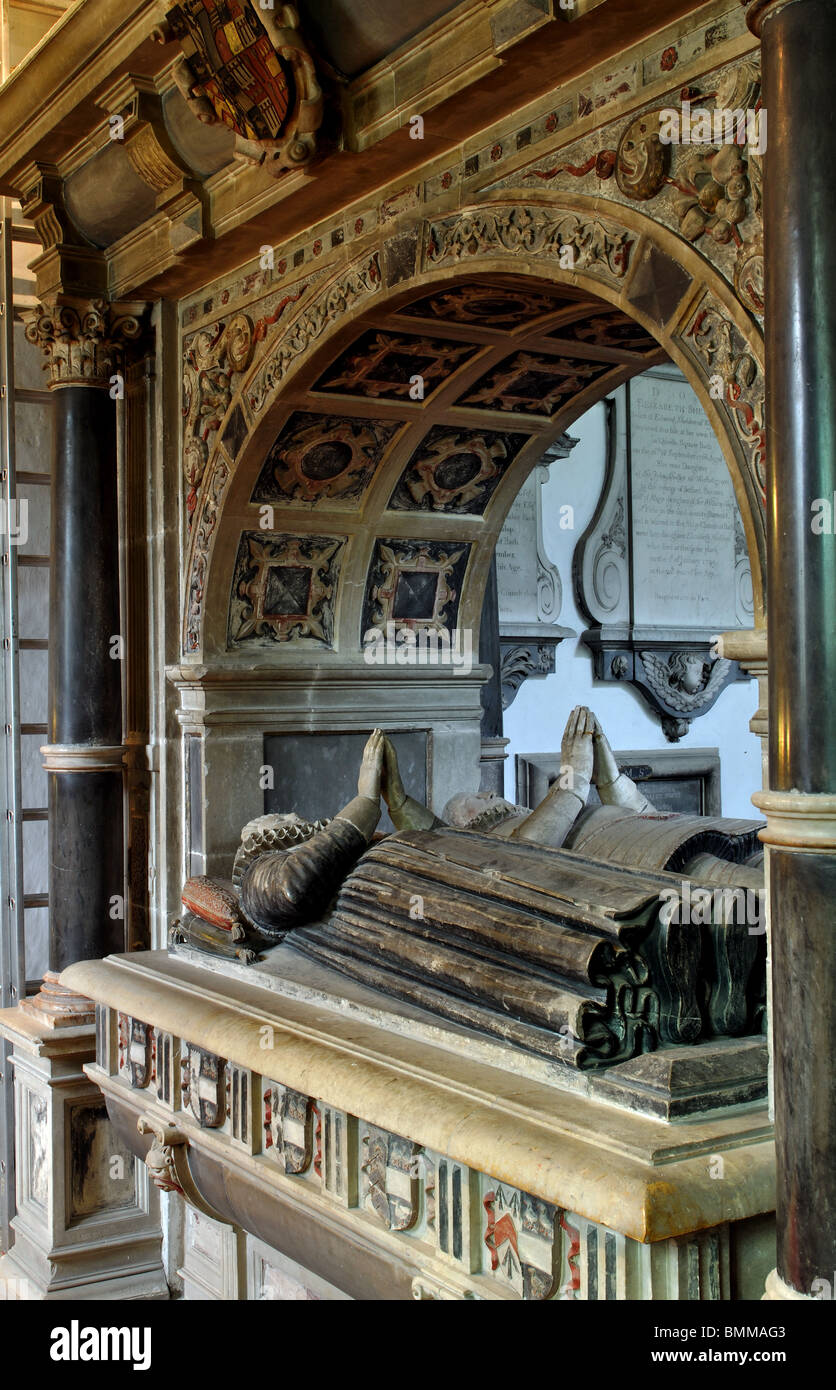 One of the Sheldon monuments, St. Leonard`s Church, Beoley ...
