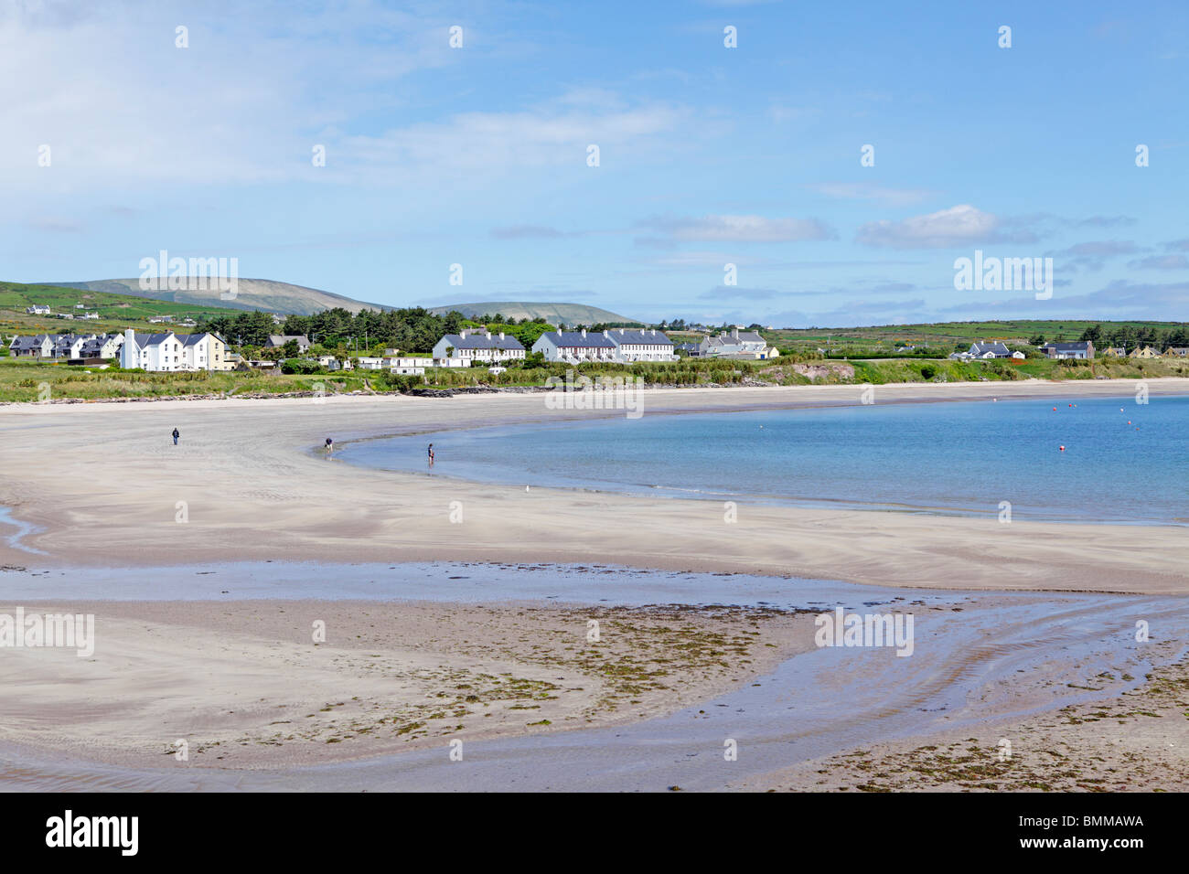 sandy beach near Ballinskelligs, Ring of Kerry, Republic of Ireland ...