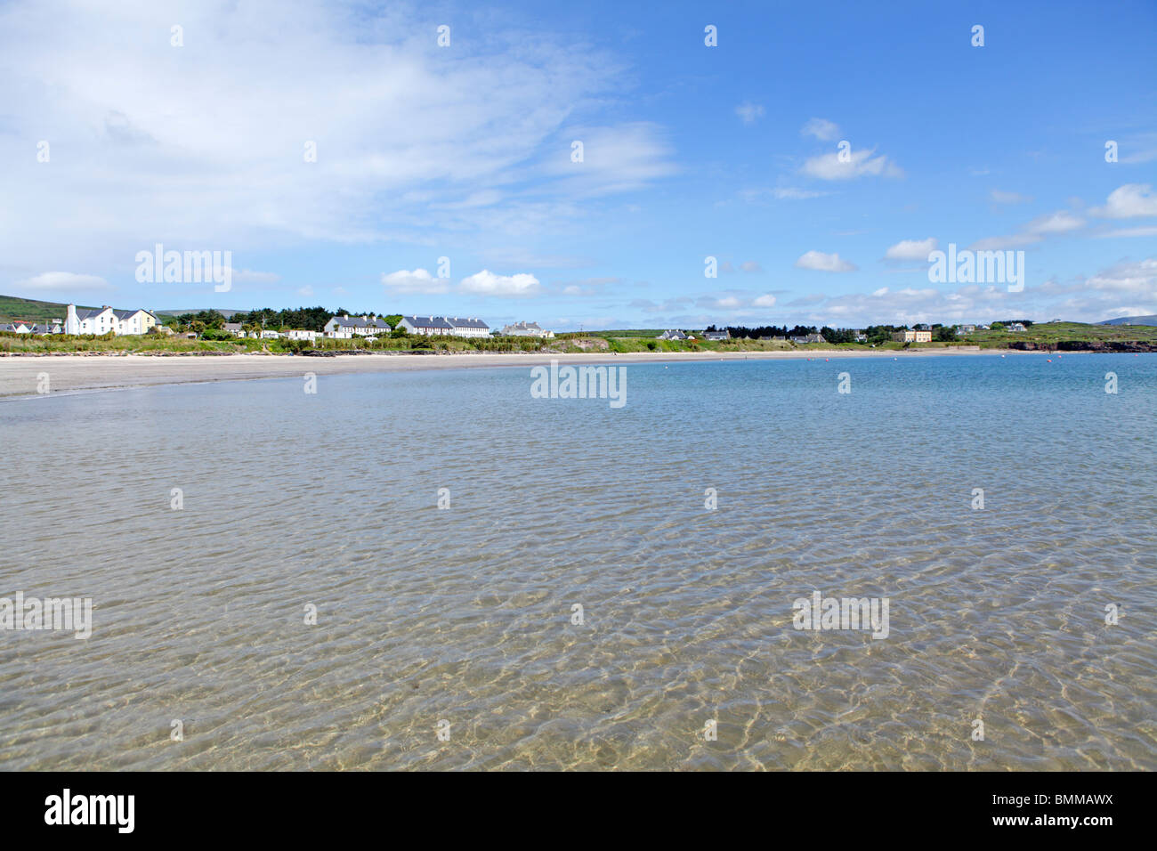 sandy beach near Ballinskelligs, Ring of Kerry, Republic of Ireland ...
