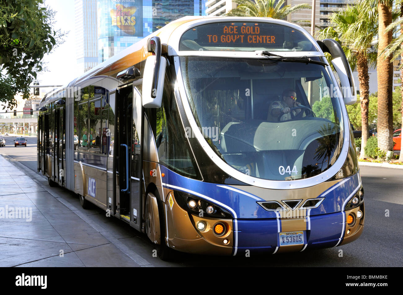 Bus in Las Vegas, Nevada, USA Stock Photo - Alamy