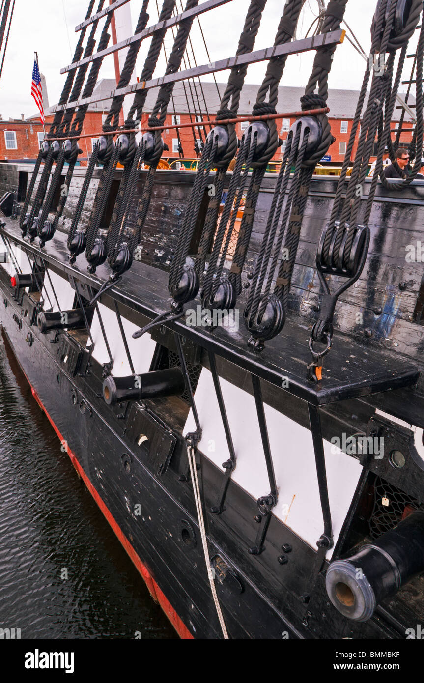 USS Constitution ("Old Ironsides") on the Freedom Trail, Charlestown ...