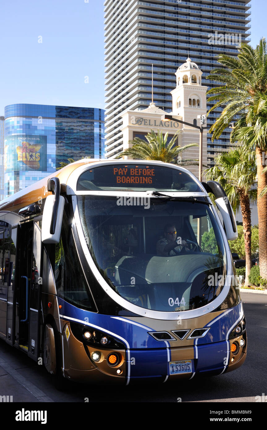 Bus in Las Vegas, Nevada, USA Stock Photo - Alamy