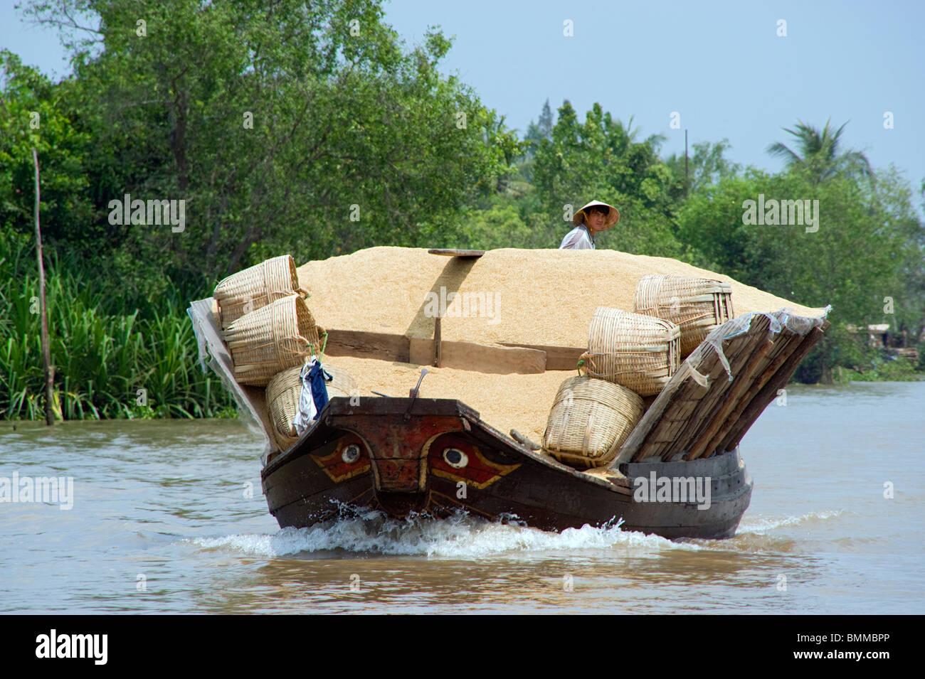 Traditionally painted rice barge hi-res stock photography and images ...