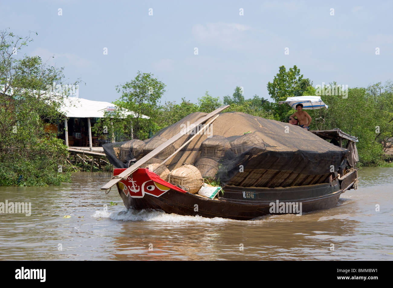 Mekong river barge hi-res stock photography and images - Alamy