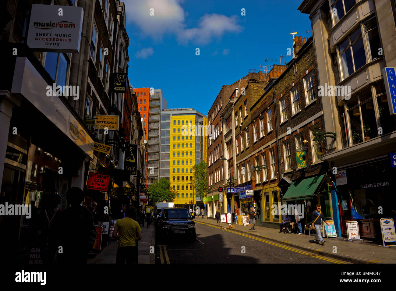 Daytime europe city bright day contemporary design hi-res stock ...