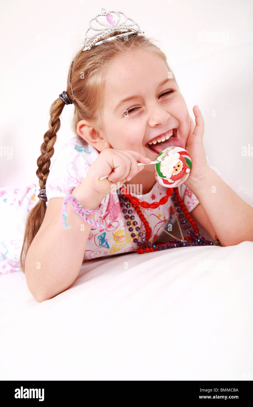 Portrait of lovely princess dressed for masquerade Stock Photo - Alamy