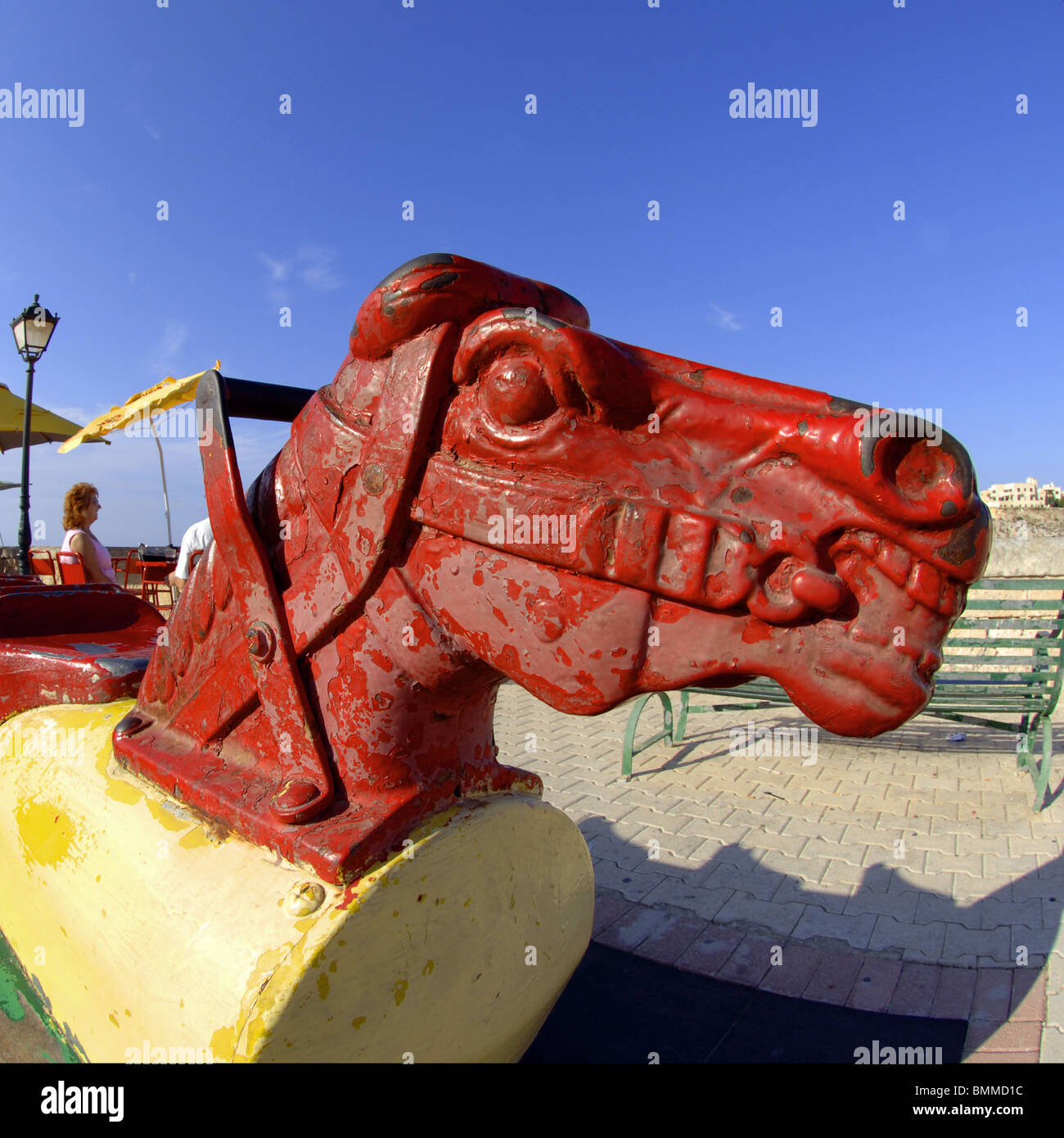 Old fashioned playground rocking horse hi-res stock photography and ...