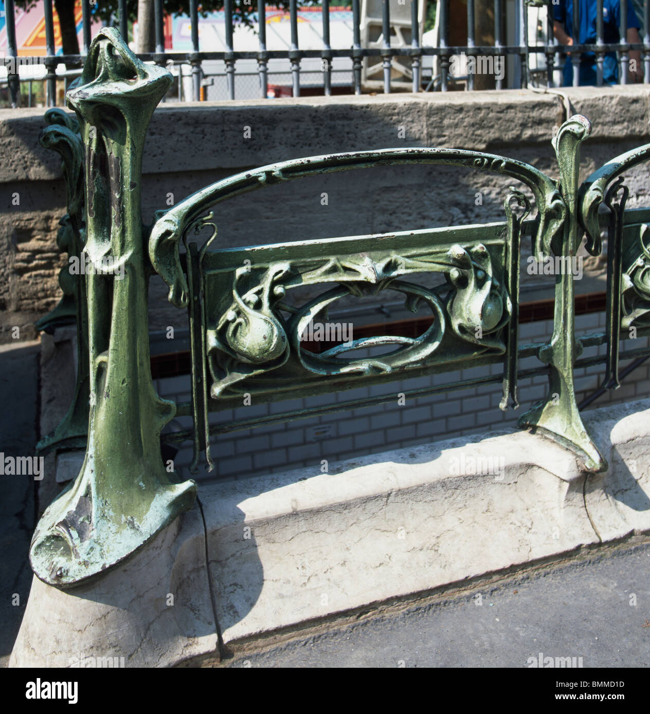 Art Nouveau entrance panel to the Louvre Metro Station, by Hector ...
