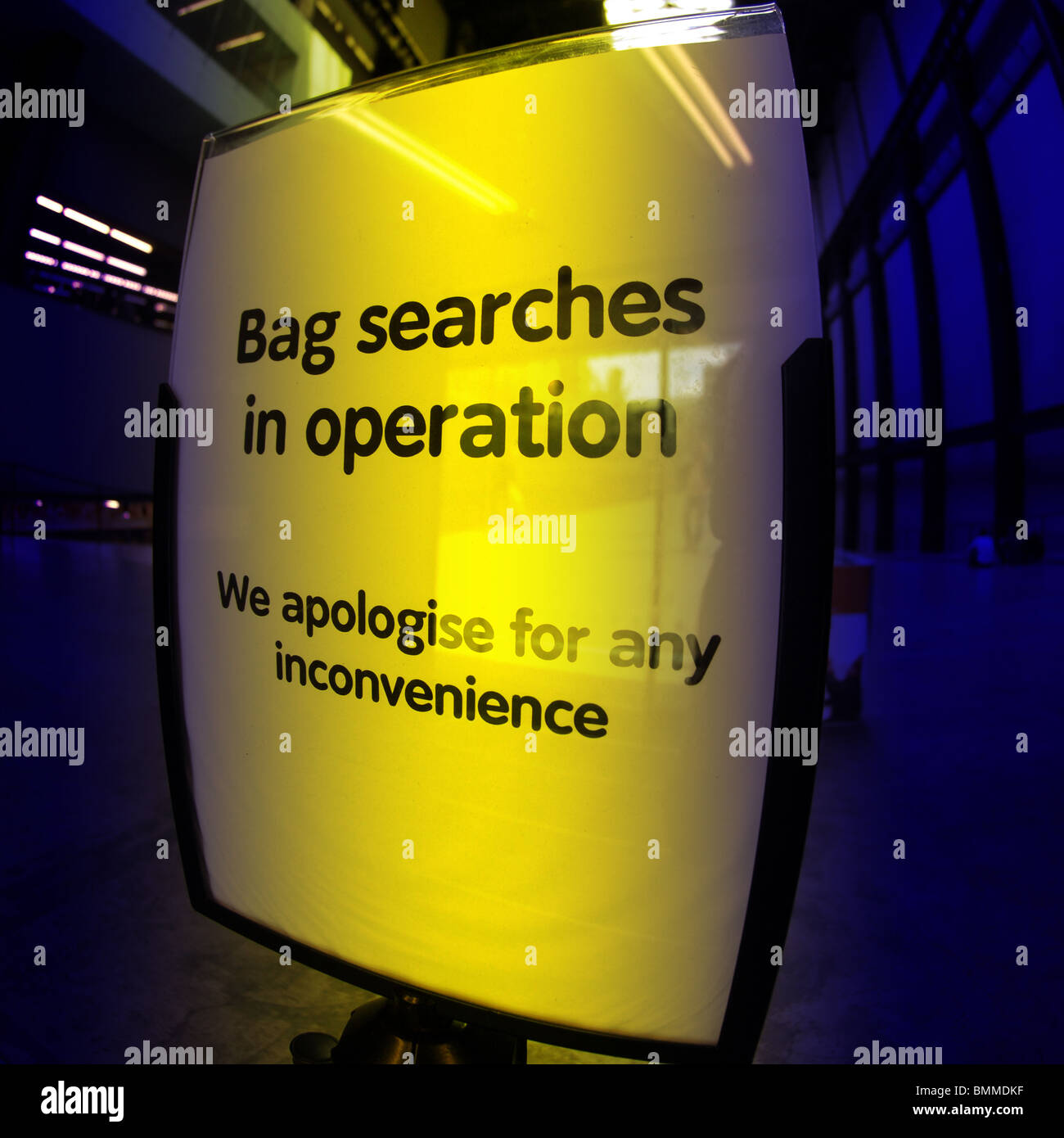 bag searches in operation security notice tate modern london Stock ...
