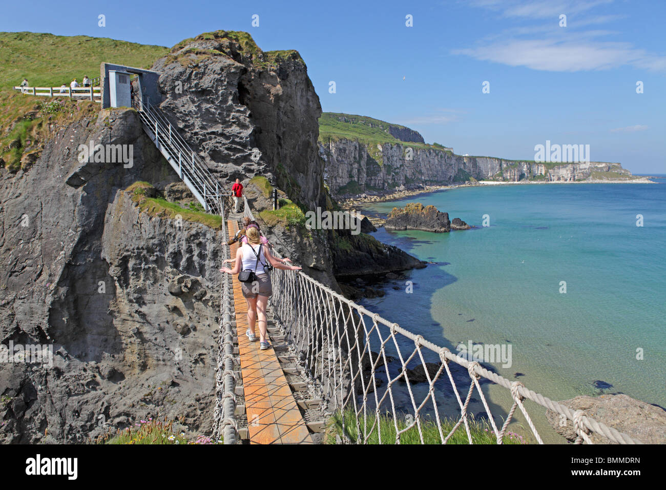 Carrick-a-Rede rope bridge, Ballintoy, County Antrim, Northern Ireland ...