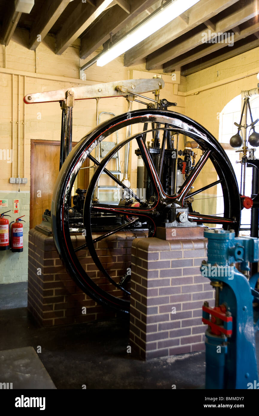 A steam Pumping engine on display at the Silk Mill Museum, Derby Stock ...