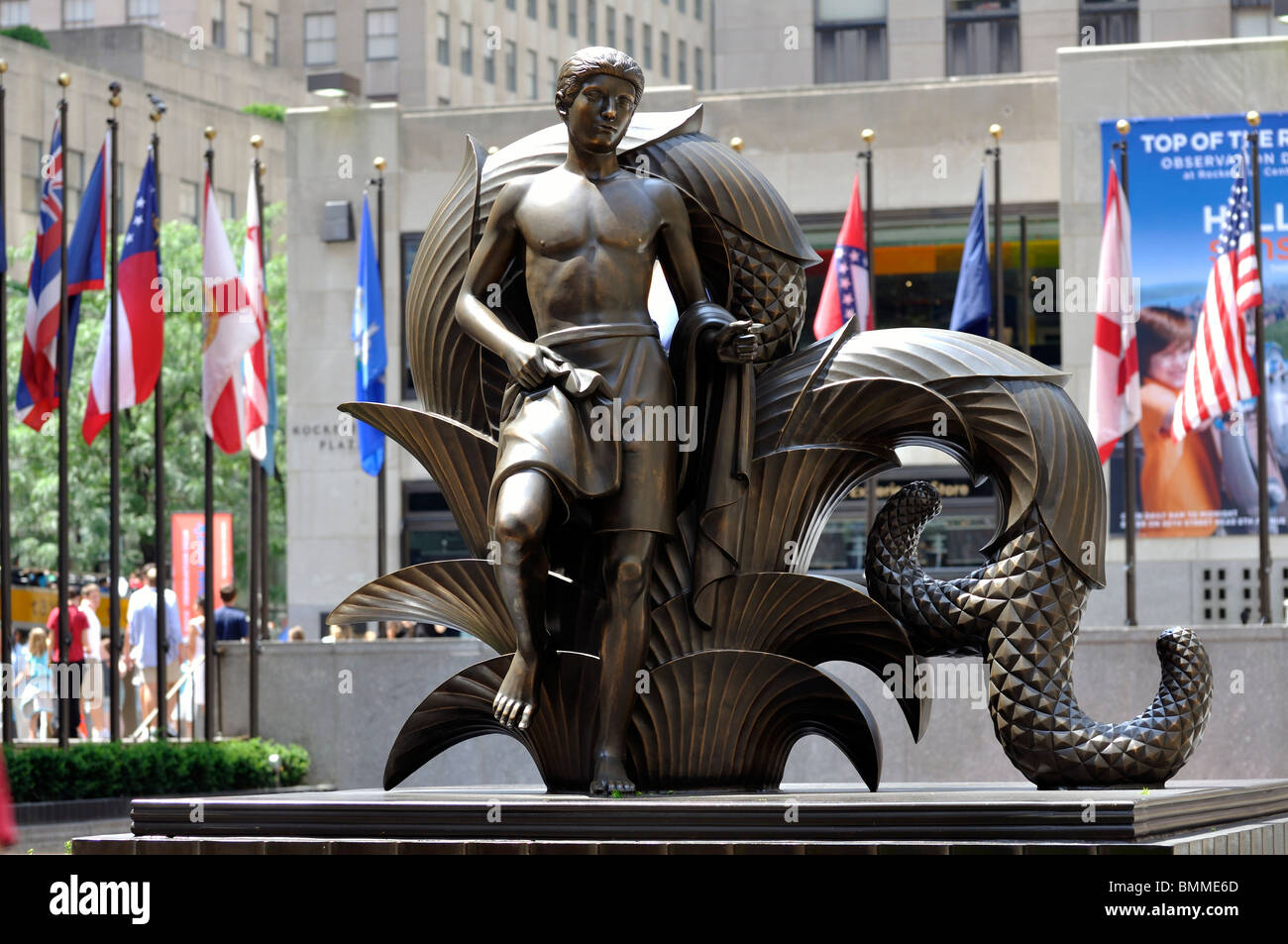 Rockefeller Center art, New York City, USA Stock Photo - Alamy