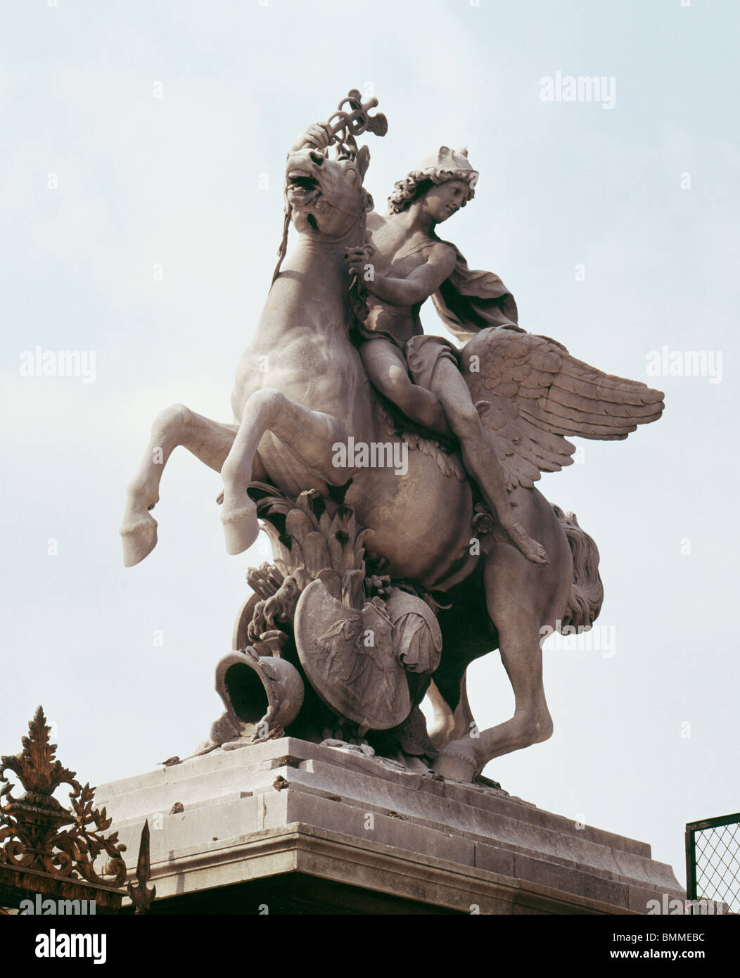 Coysevox's equestrian statue of Mercury riding a winged horse, at ...