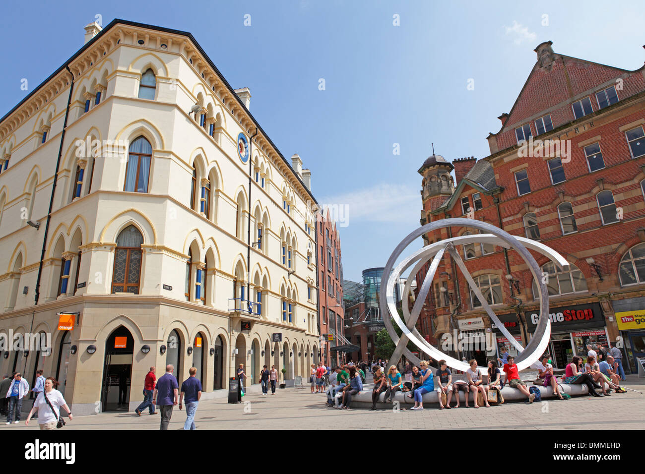 pedestrian area, Belfast, Northern Ireland Stock Photo - Alamy