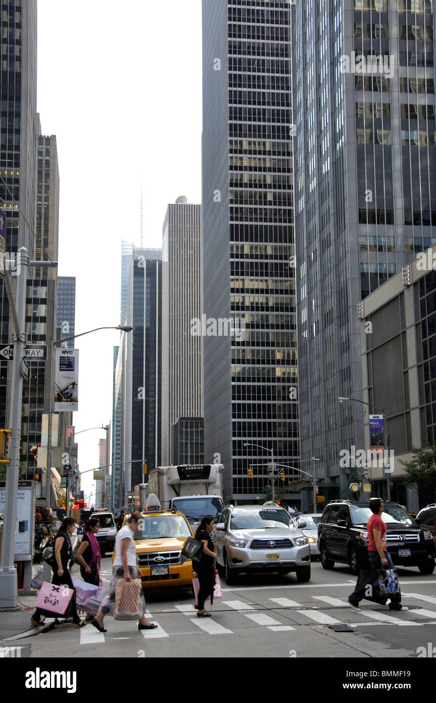 Intersection crosswalk, New York City, USA Stock Photo - Alamy