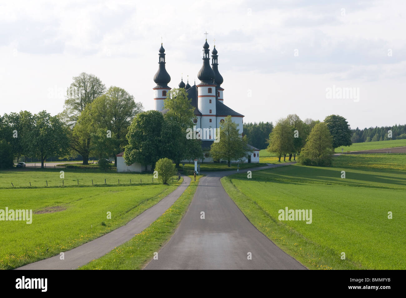Magnificent church amidst meadows. Waldsassen. Bavaria. Germany Stock ...