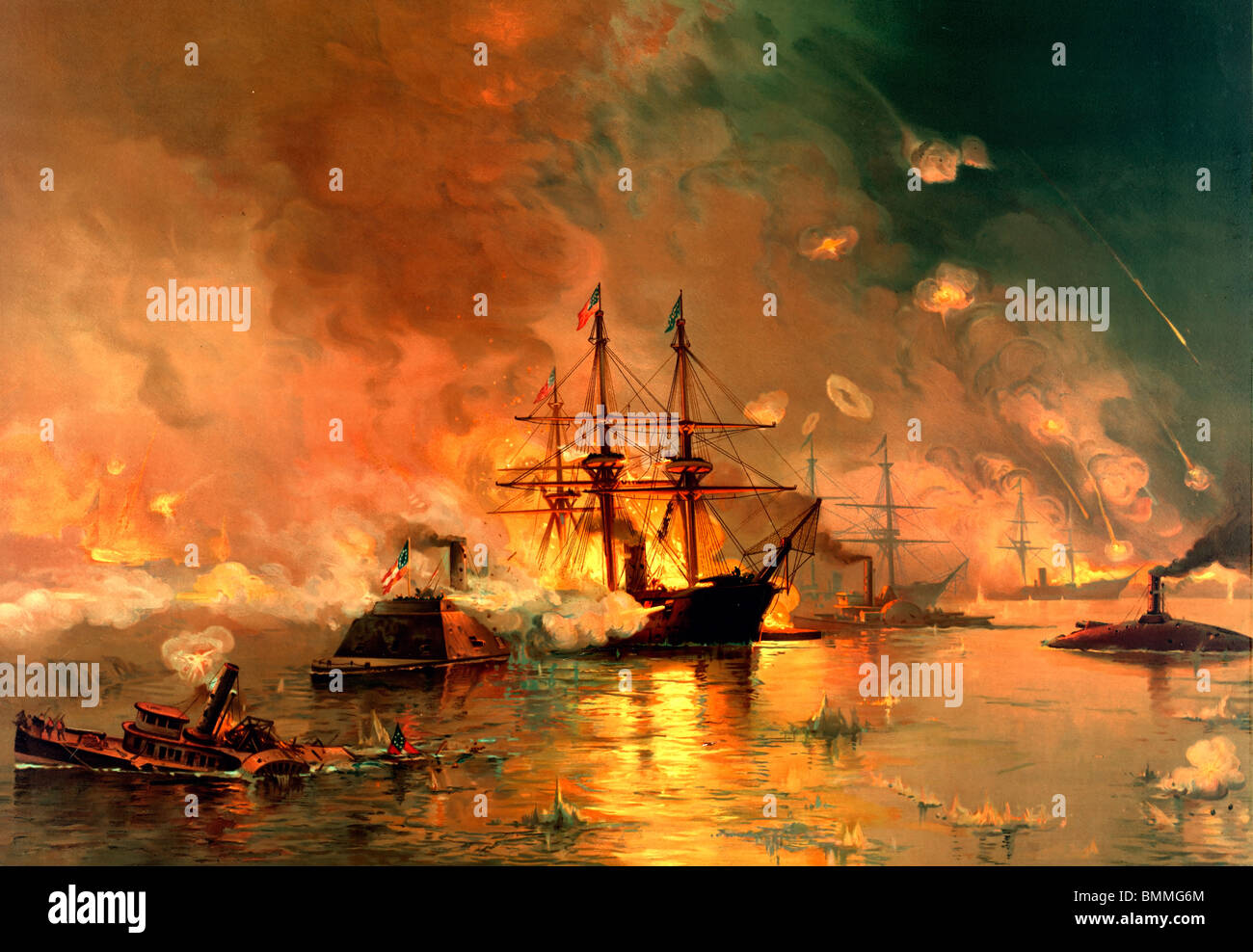 Civil War Cannon Explosion High Resolution Stock Photography and Images ...