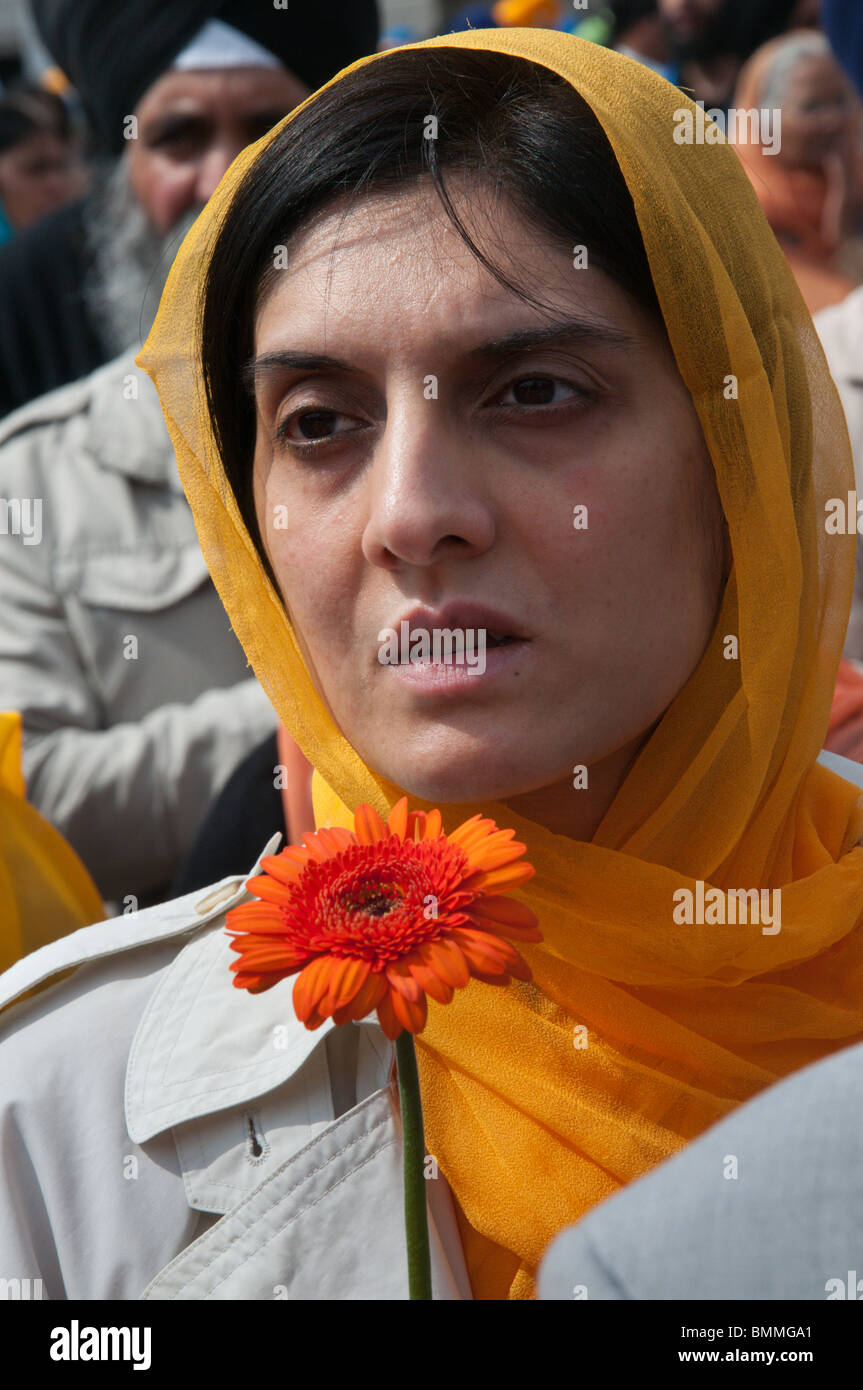 Indian sikh golden flower hi-res stock photography and images - Alamy