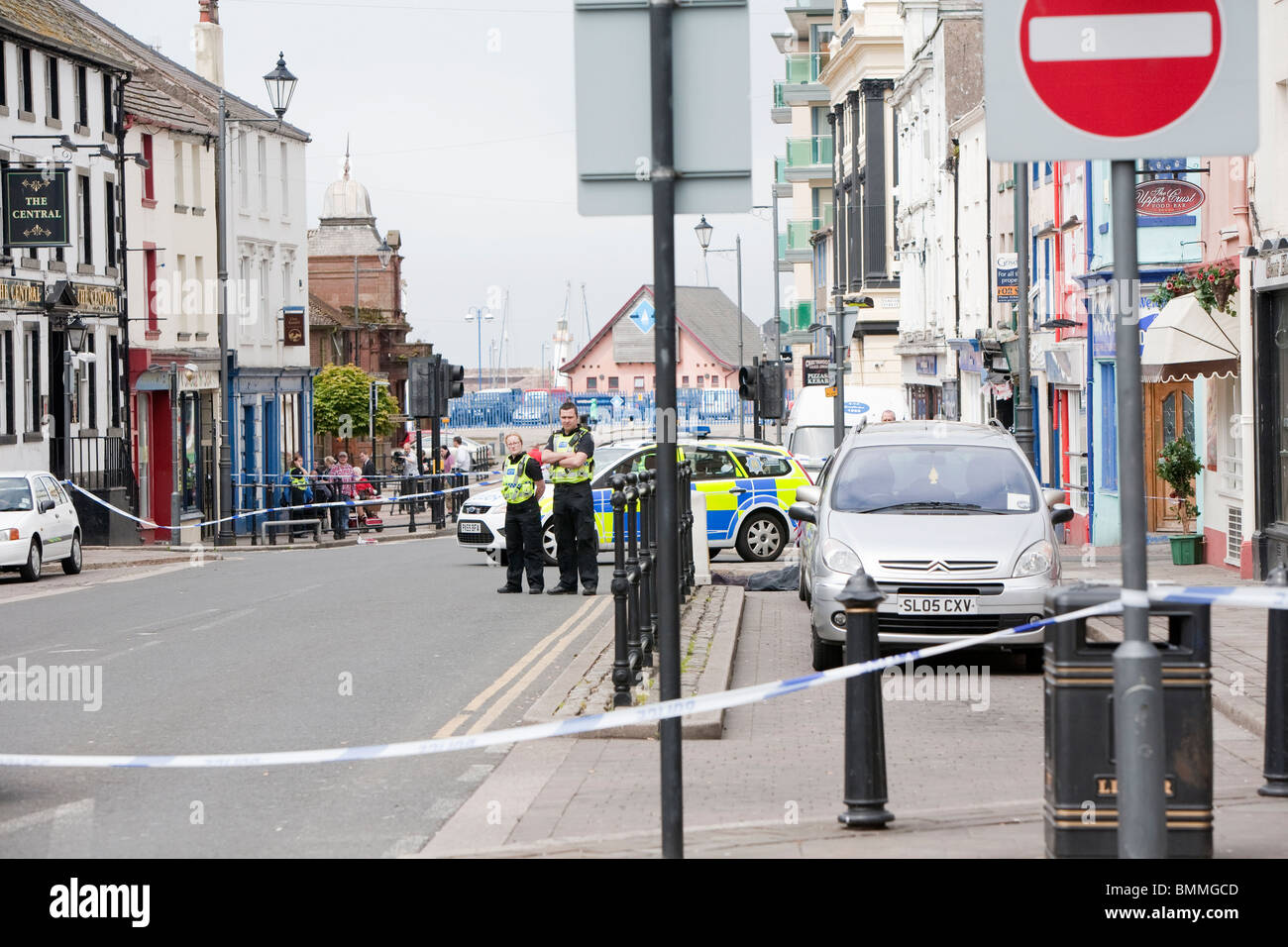 Scene of shootings and victims of Derrick Bird, Whitehaven Cumbria UK ...