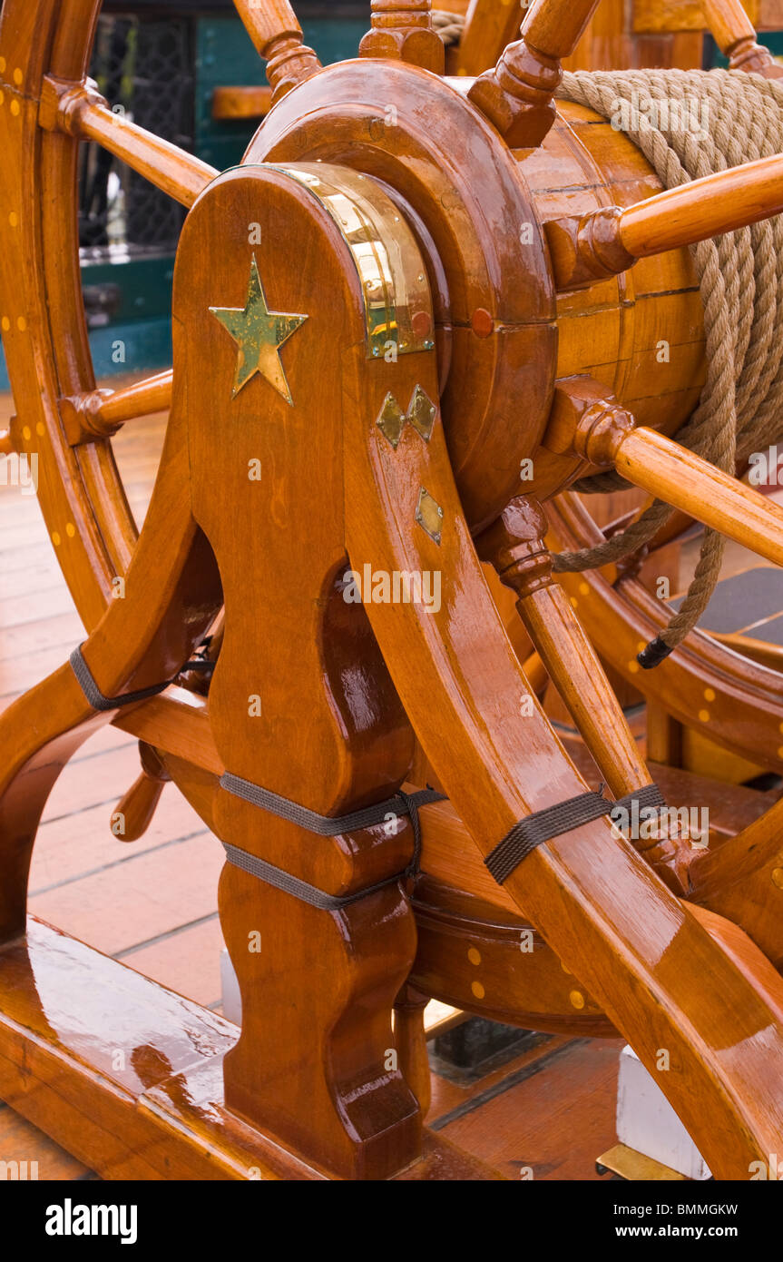 Ships wheel, USS Constitution ("Old Ironsides") on the Freedom Trail ...