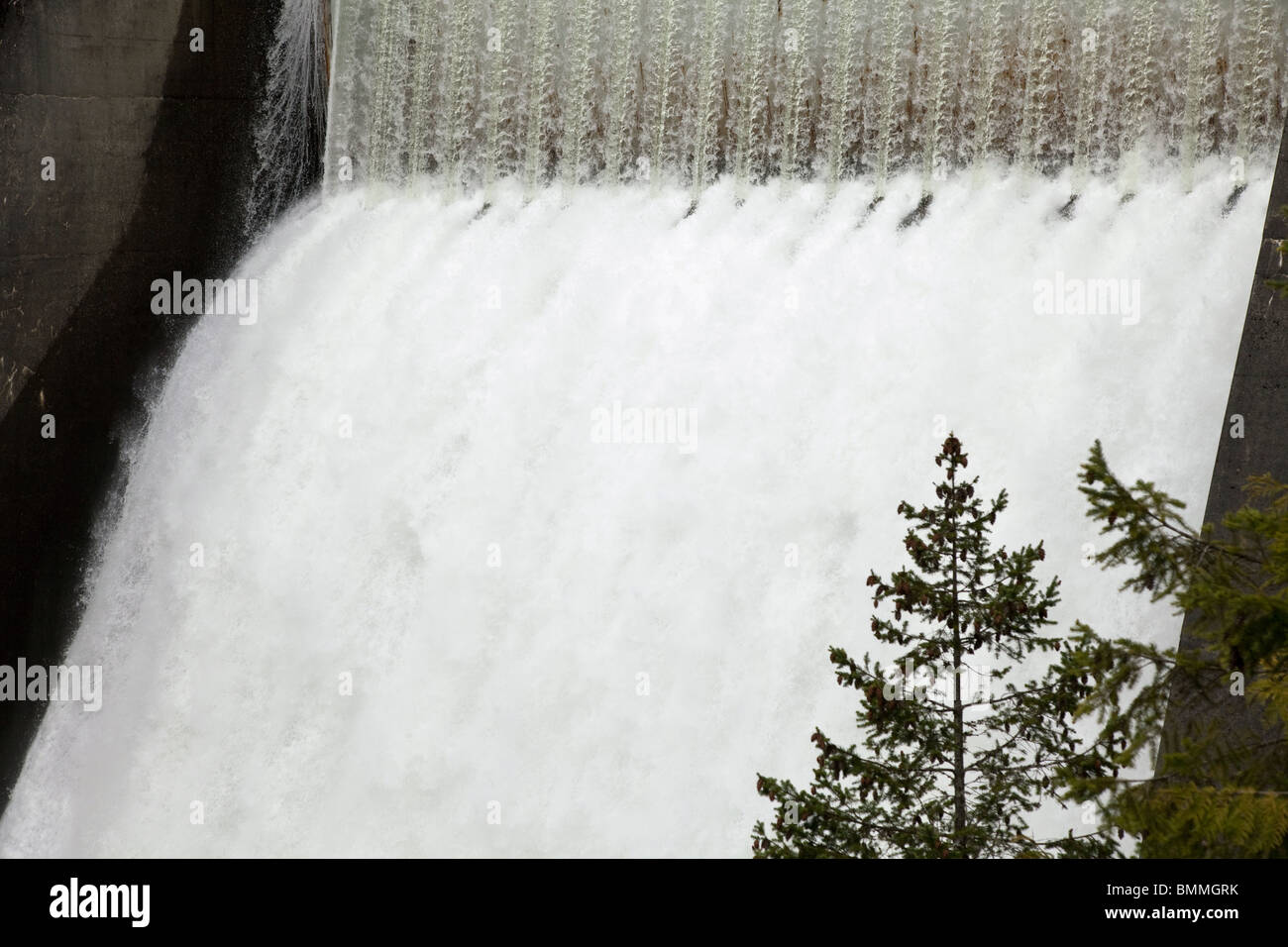 Dam and Waterfall for background Stock Photo - Alamy