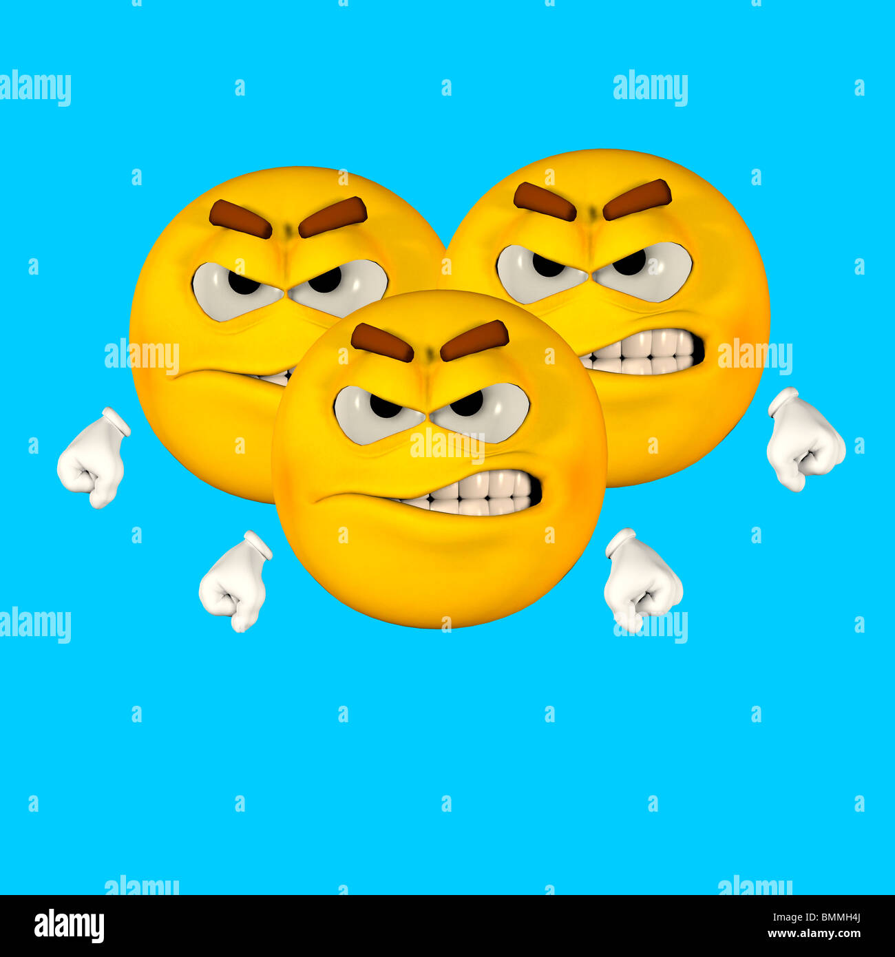 Angry smiley hi-res stock photography and images - Alamy