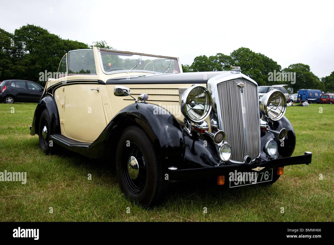Wolseley 25 h.p. open tourer on display at Heskin Hall traction engine ...