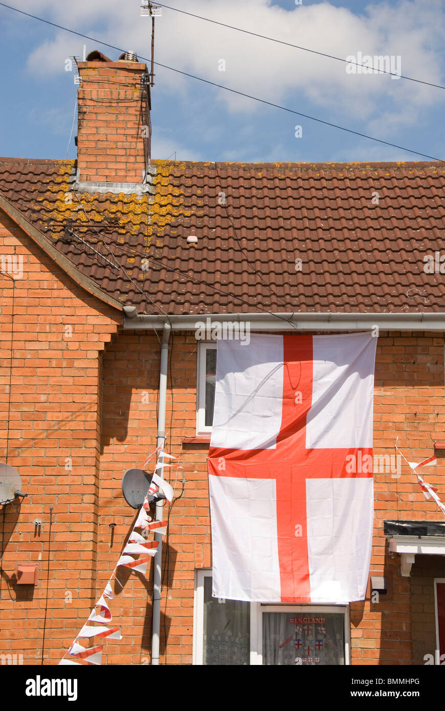 House decorated st georges cross hi-res stock photography and images ...