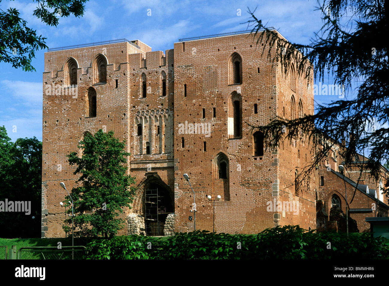 Estonia,Tartu,Cathedral Hill (Toomemagi) ruins of Gothic Toomkirk Stock ...