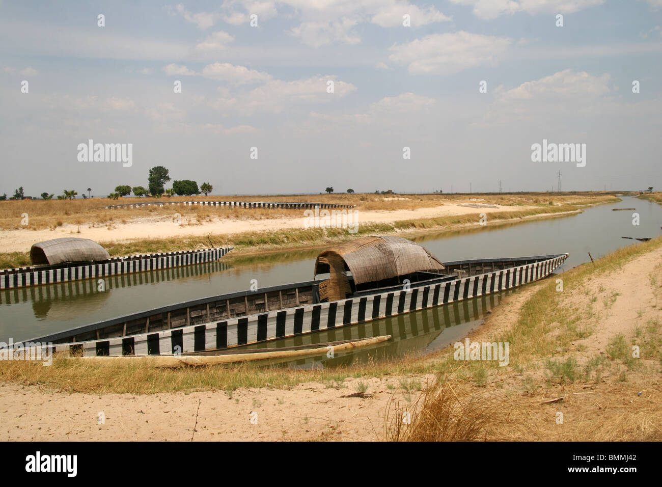 A Lozi canoe that us used in the Lozi King's barge when moving to ...