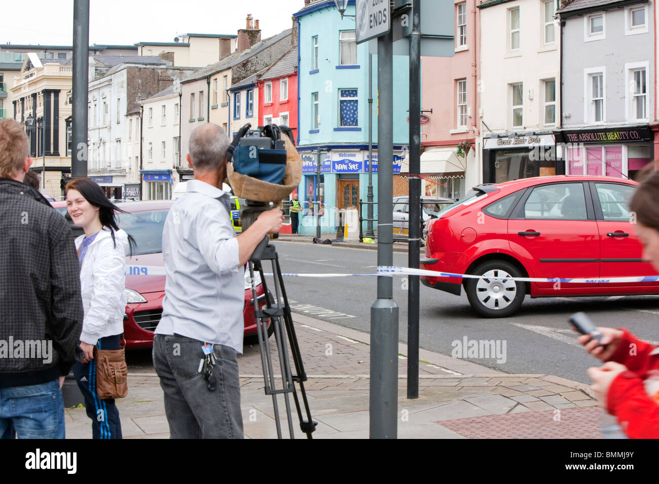 Scene of mass shootings by Derrick Bird in Whitehaven Cumbria UK Stock ...