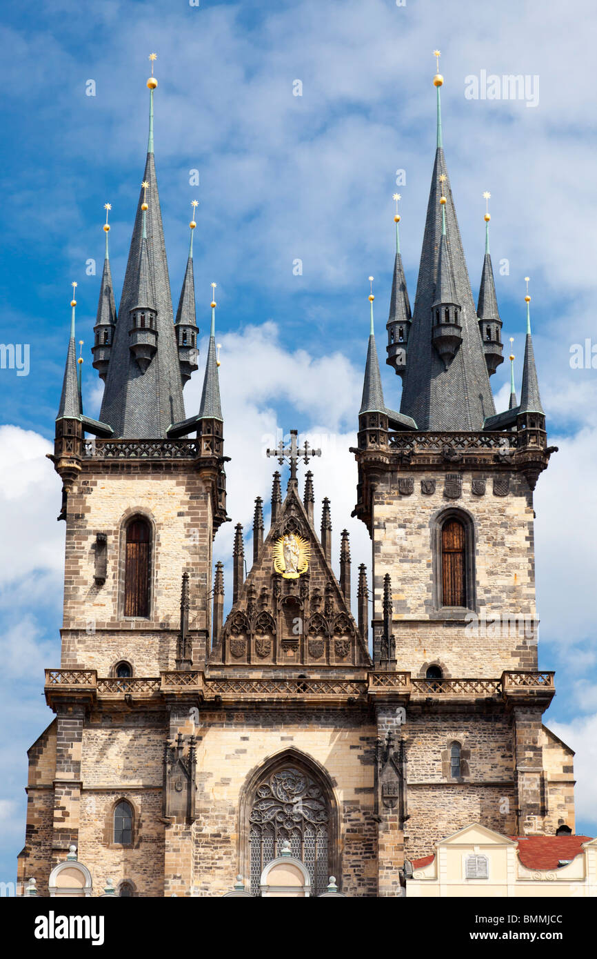 Tyn Church (Týnský chrám) Old Town Square, Prague Czech Republic Stock ...