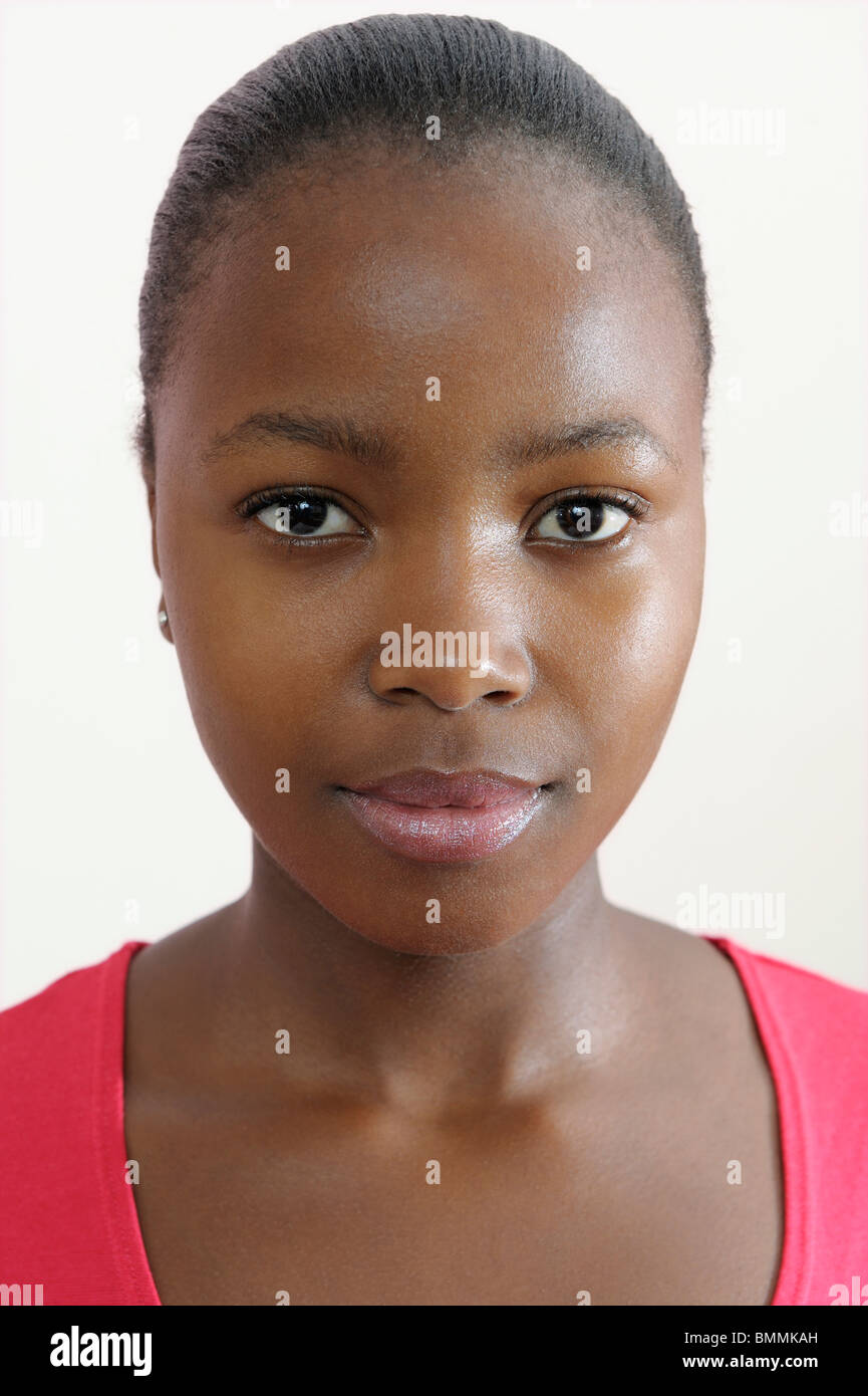 Portrait of teenage girl, Cape Town, Western Cape Province, South ...
