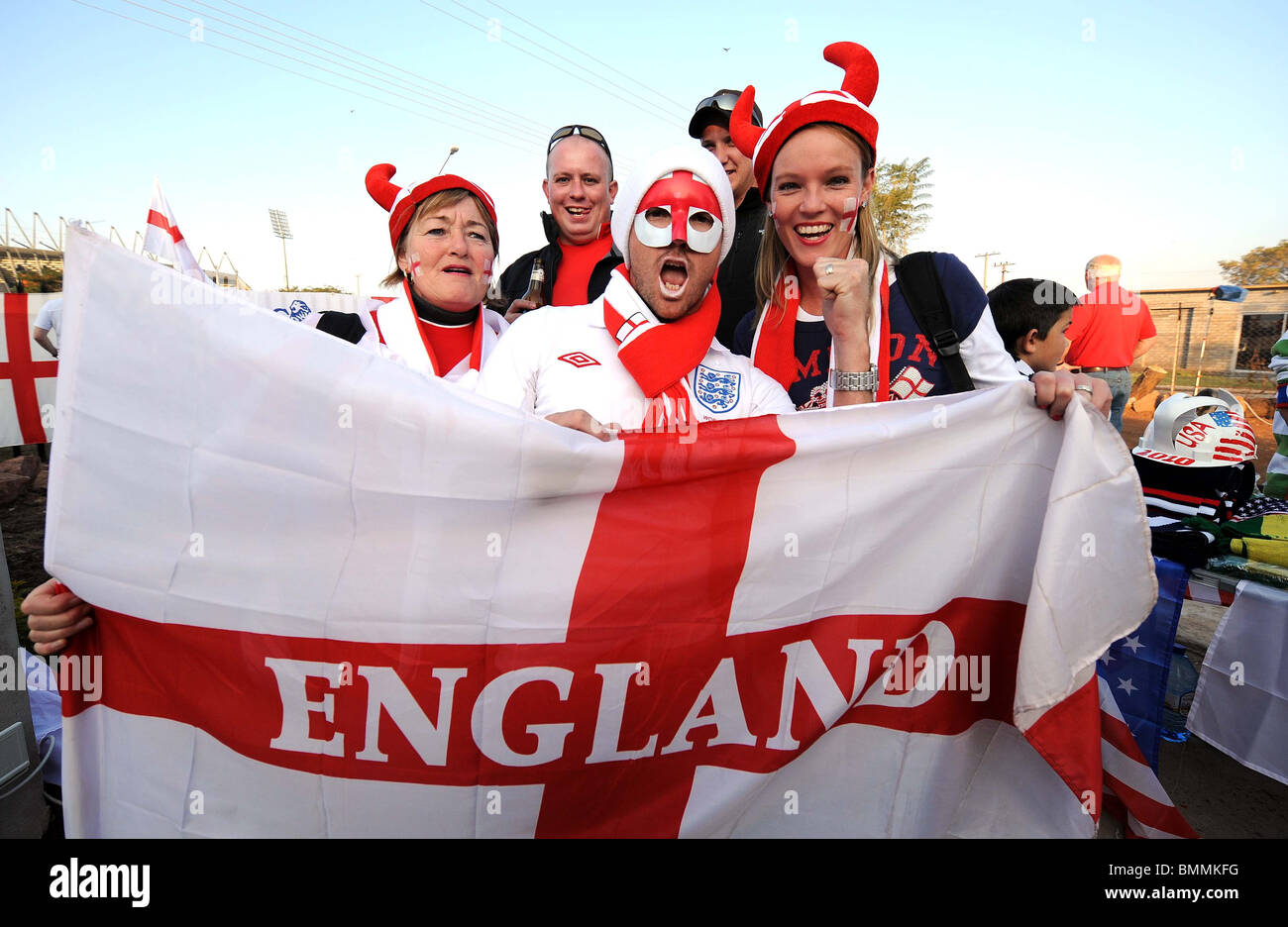England fans outside stadium hi-res stock photography and images - Alamy
