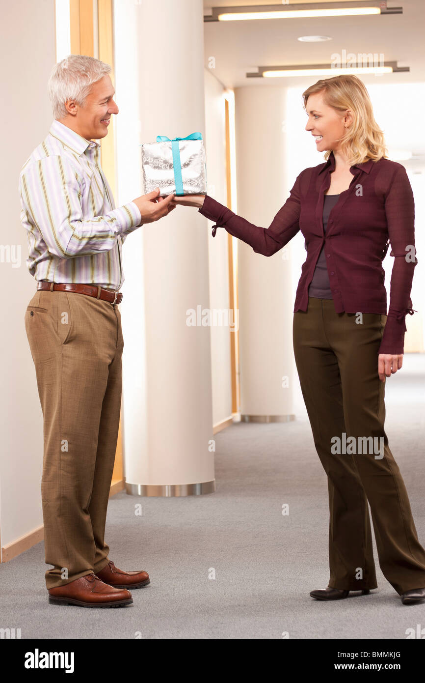 Man and woman giving performance hi-res stock photography and images ...