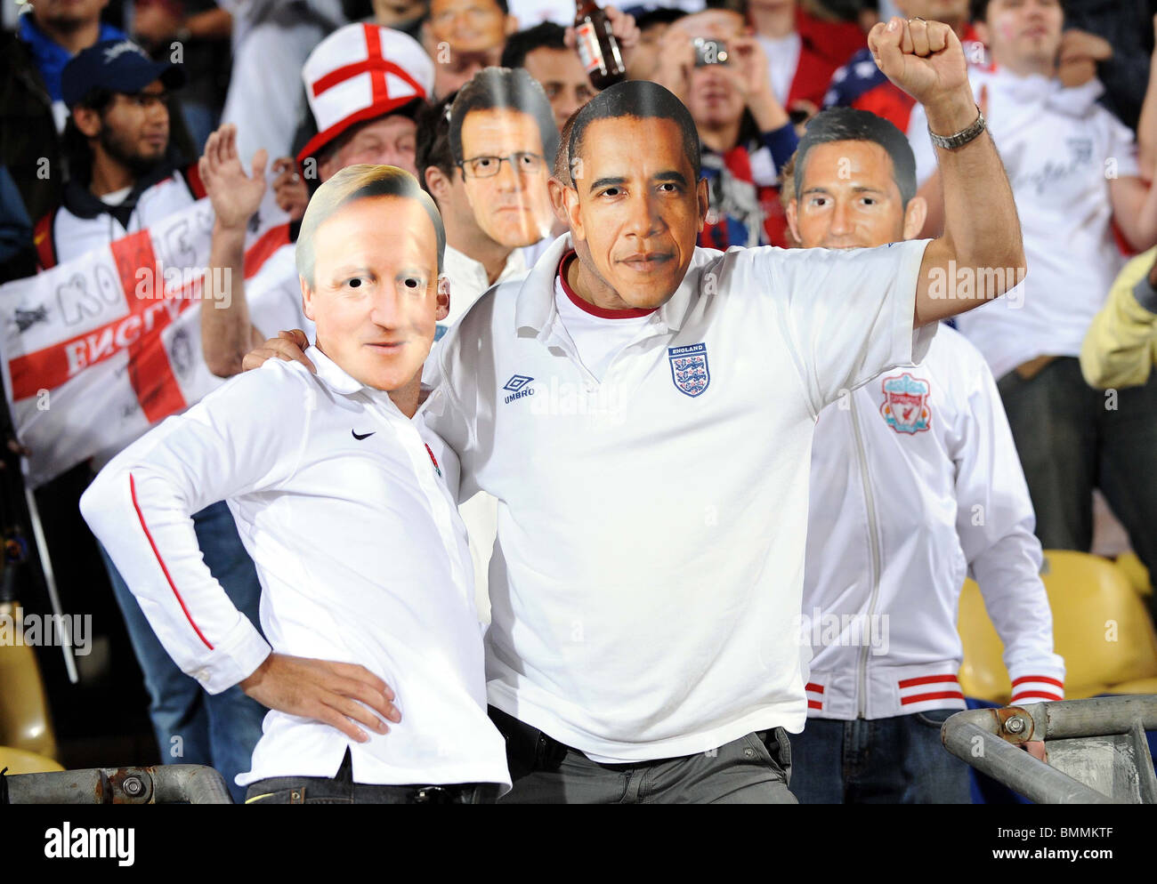 DAVID CAMERON & BARACK OBAMA M ENGLAND V USA ROYAL BAFOKENG STADIUM ...