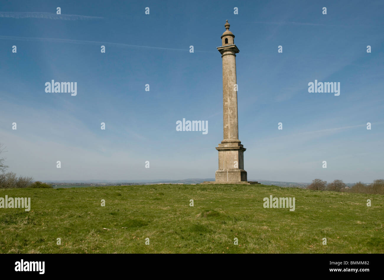 Burton Pynsent Monument Curry Rivel Somerset England Stock Photo - Alamy