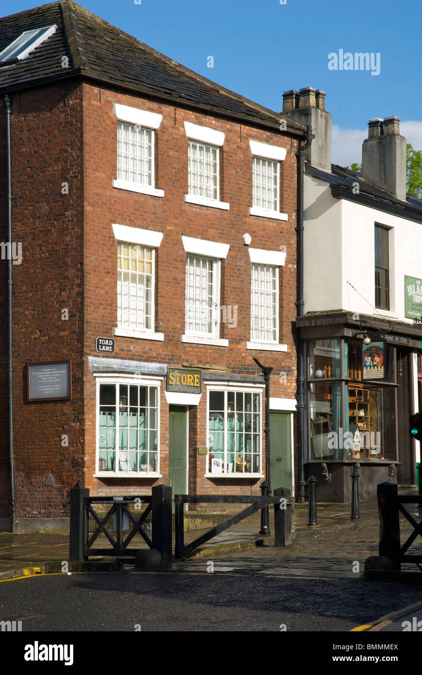 The first Co-op shop in Toad Lane, Rochdale, Lancashire, England UK ...