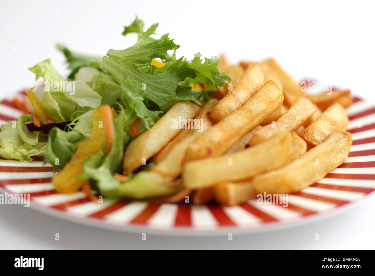 Salad and Chips Stock Photo - Alamy