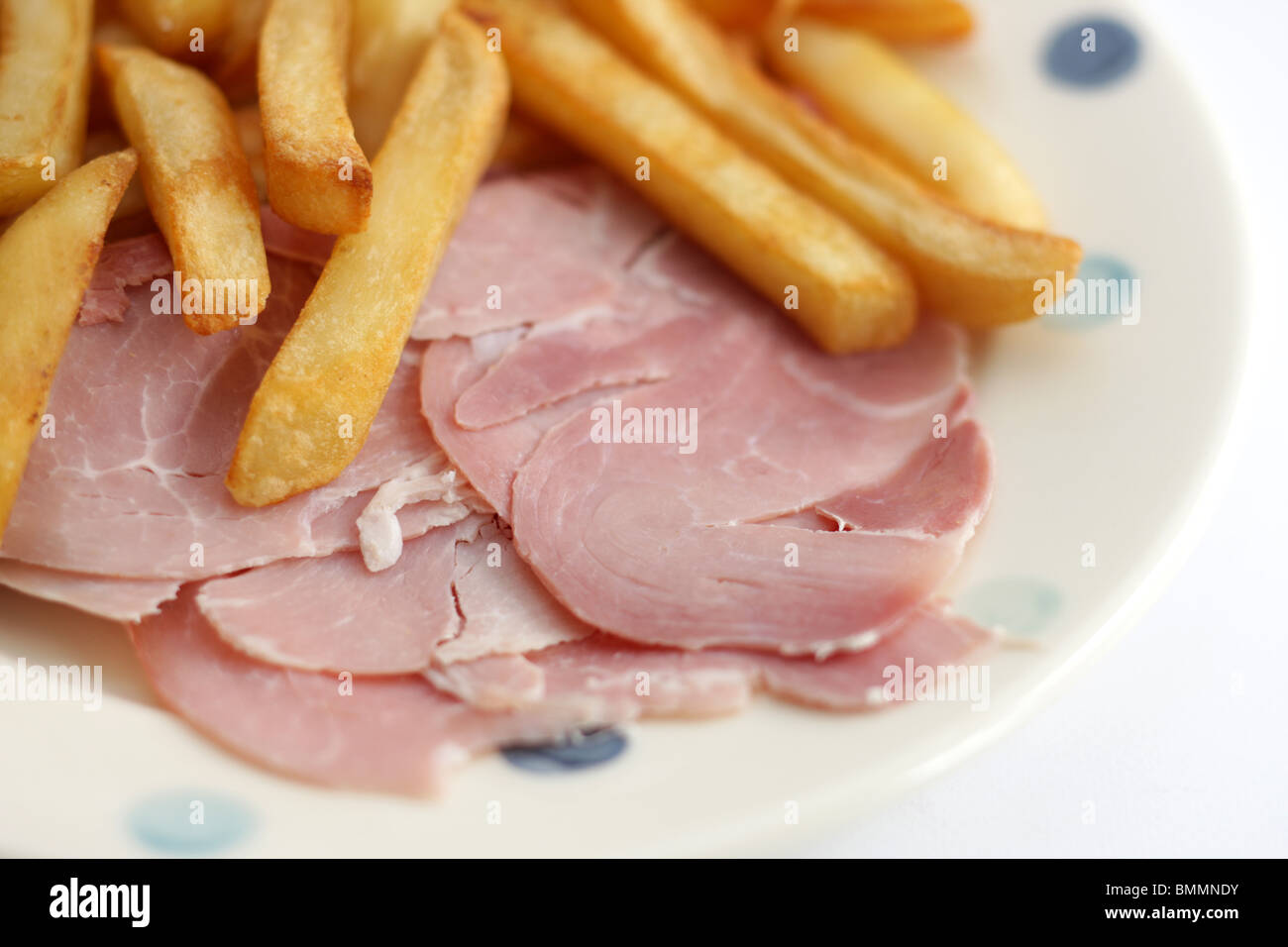 Ham and Chips Stock Photo - Alamy
