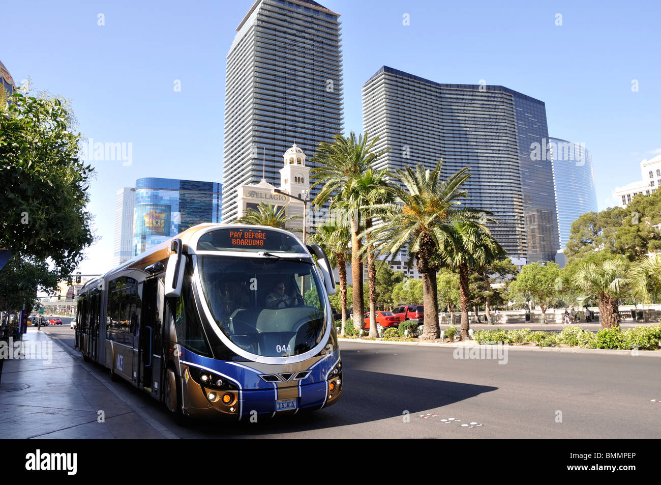 Bus in Las Vegas, Nevada, USA Stock Photo - Alamy