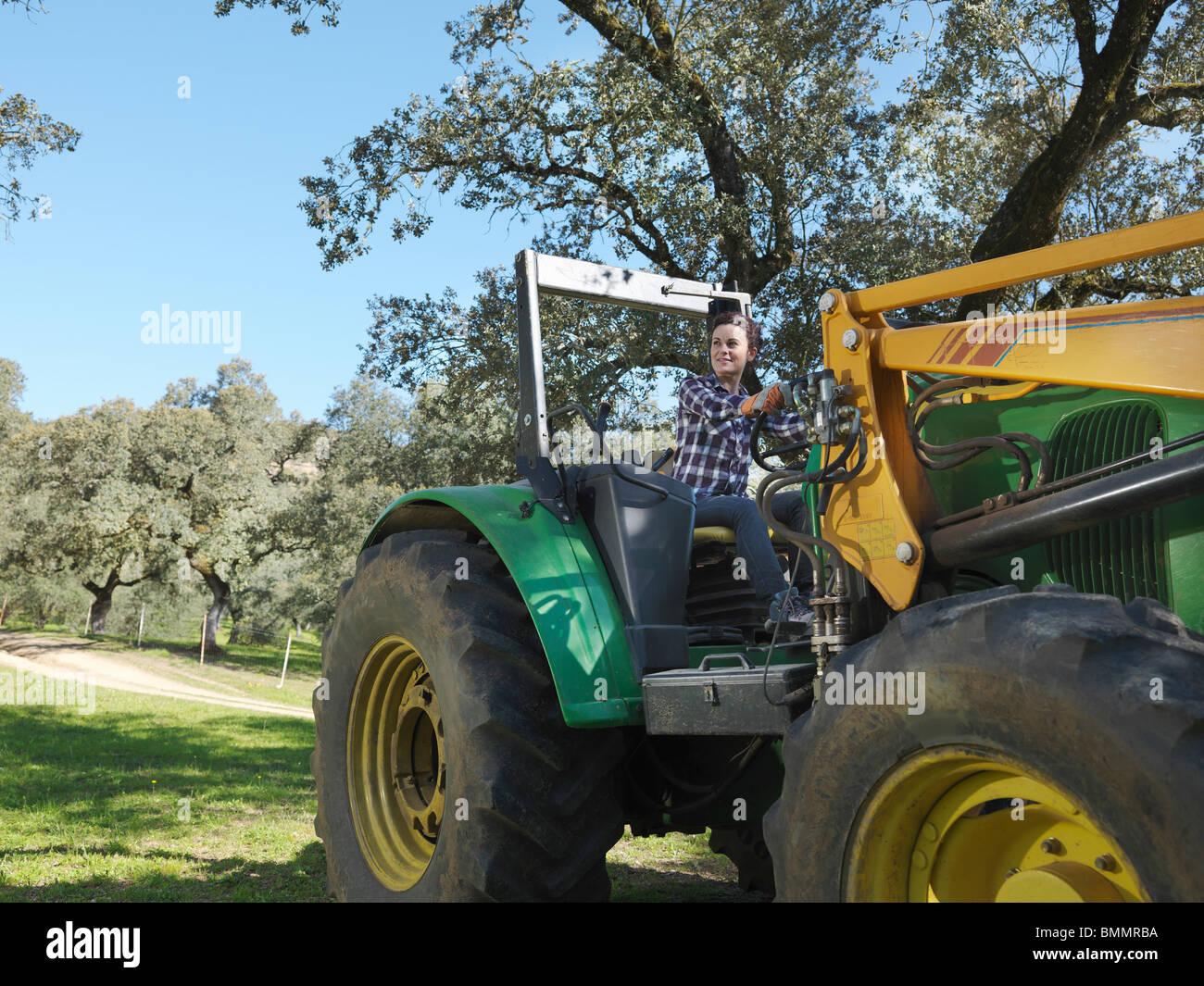 Women Tractor Driver High Resolution Stock Photography and Images - Alamy