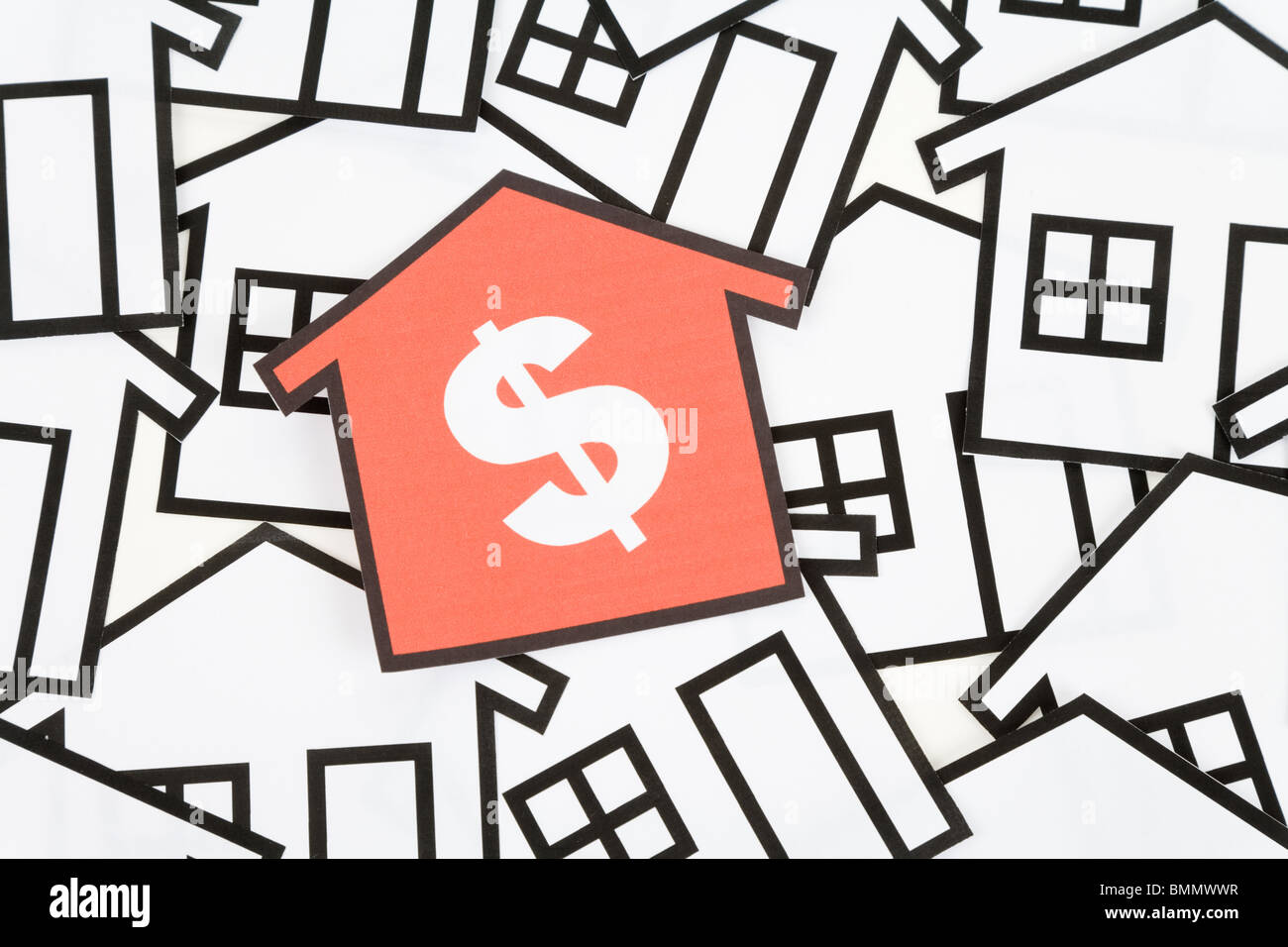 House home symbol dollar sign hi-res stock photography and images - Alamy
