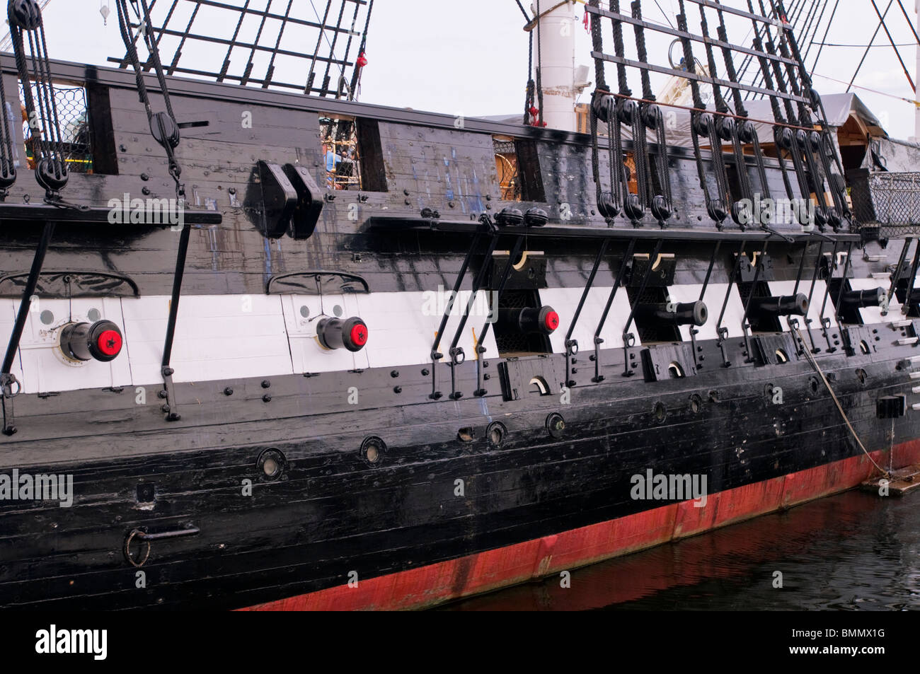 USS Constitution ("Old Ironsides") on the Freedom Trail, Charlestown ...