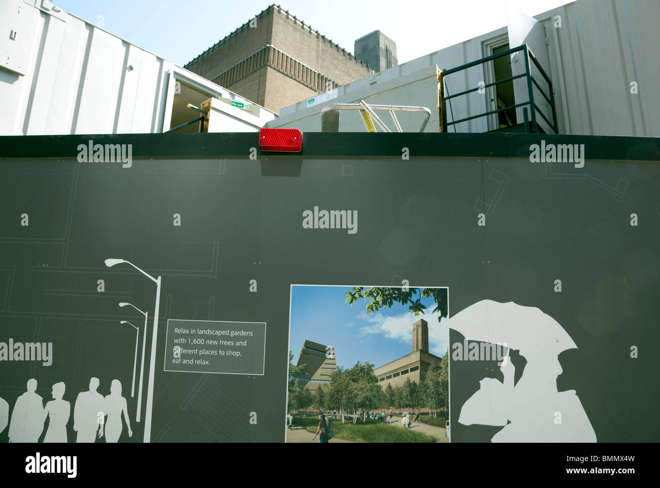 Construction of Tate Modern extension, London Stock Photo - Alamy