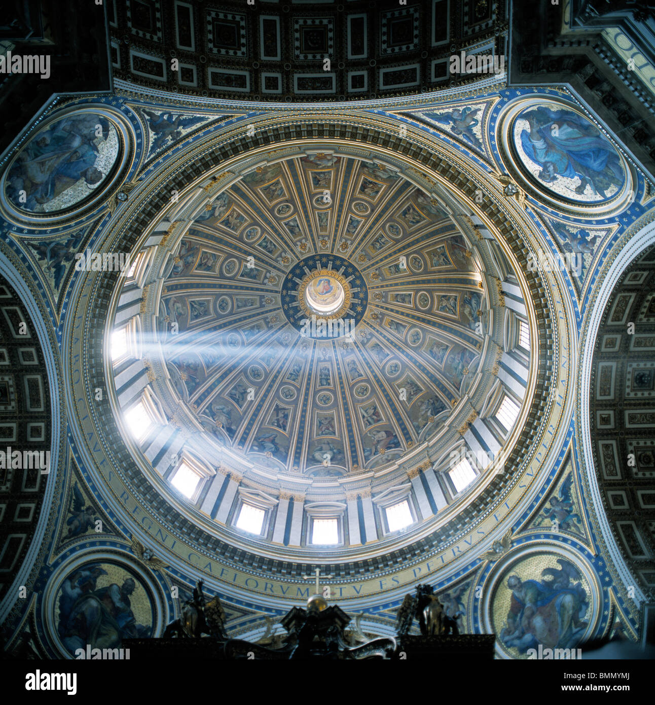 Rome, Vatican St Peter's Roof Interior Stock Photo - Alamy