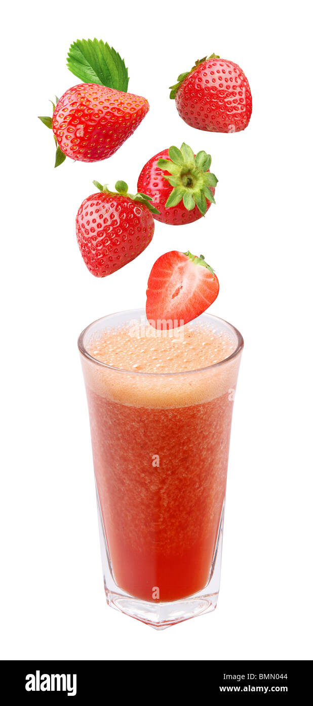 Falling strawberry hi-res stock photography and images - Alamy
